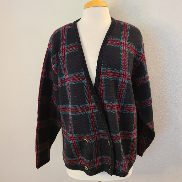 Pendleton | Sweaters | Pendleton Vintage Plaid Double Breasted Cardigan | Poshmark